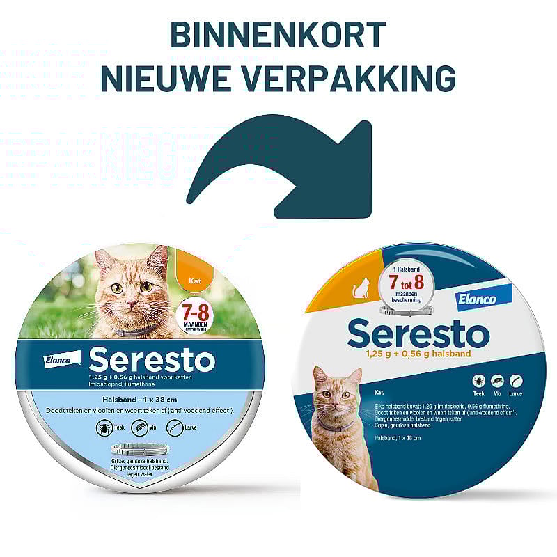 Seresto Halsband Vlooien en Teken Kat